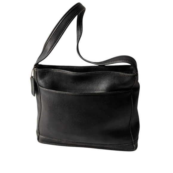 Coach | Bags | Vintage Coach Bleeker Shoulder Bag Tote Black Leather ...